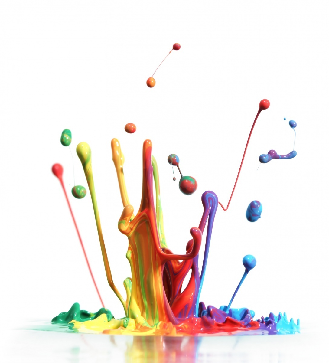 Клякса из красок — Blob of paint